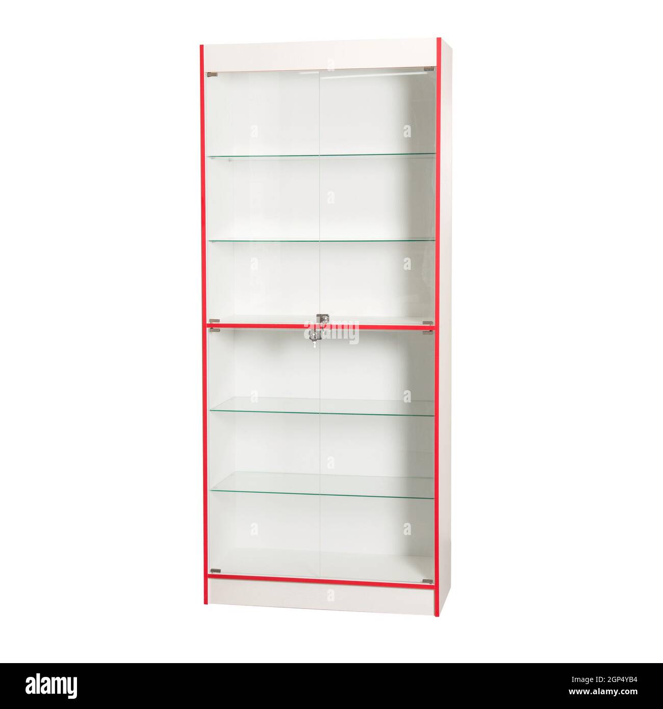 Showcase equipment for a store on a white background. Free space for ...