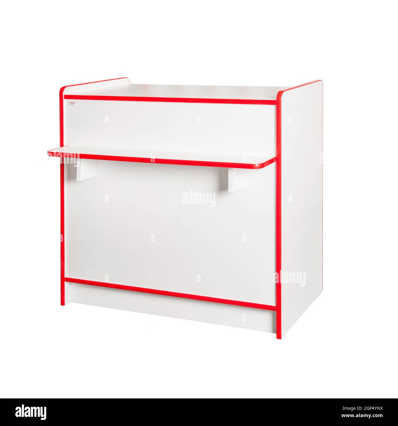 Showcase equipment for a store on a white background. Free space for ...