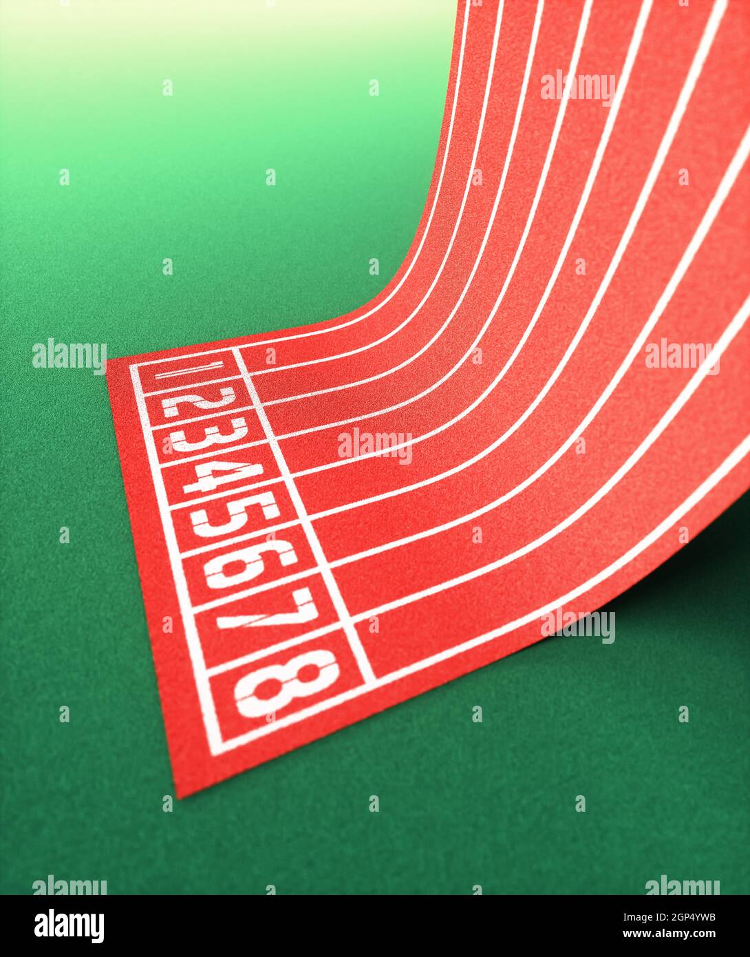 Racetrack with unusual slope. 3D illustration concept image Stock Photo ...