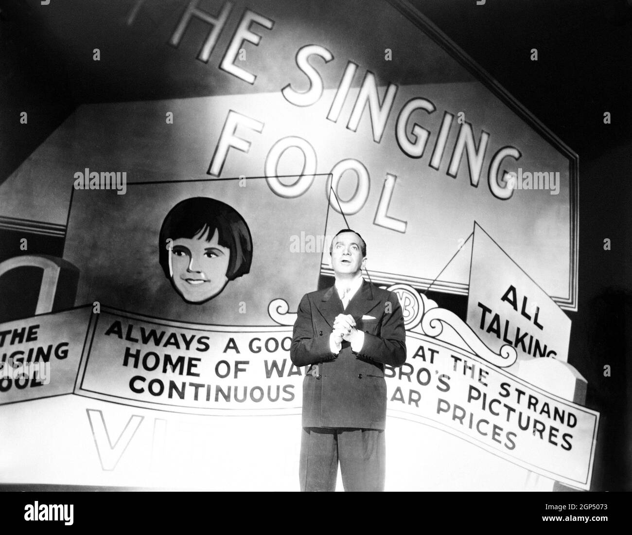 THE SINGING FOOL, Davey Lee (in drawing), Al Jolson, 1928 Stock Photo ...