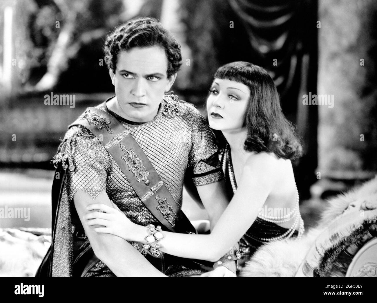 THE SIGN OF THE CROSS, from left, Fredric March, Claudette Colbert ...