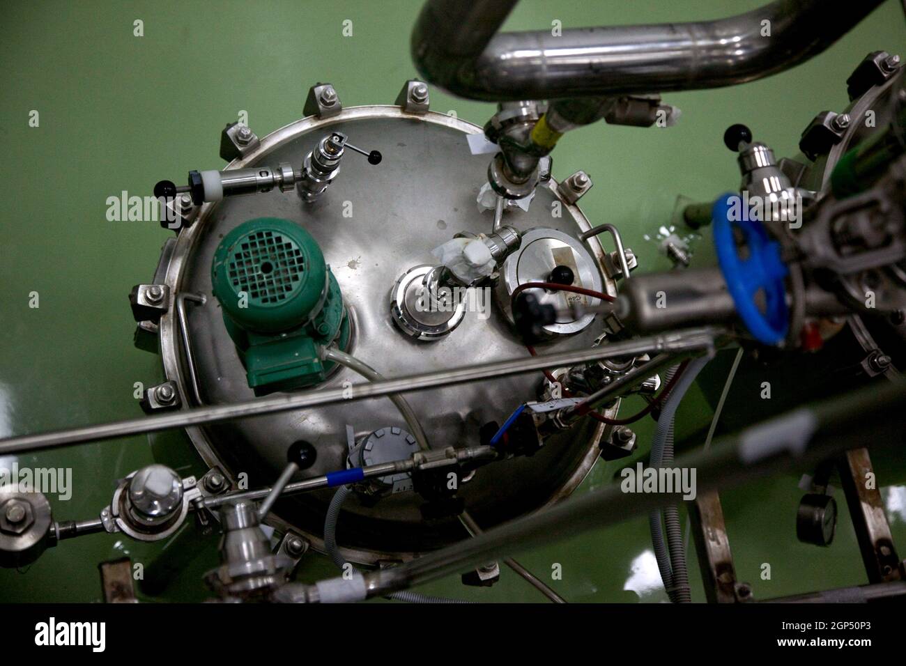 Drug production. Pharmaceutical factory. Biotechnology and drug ...