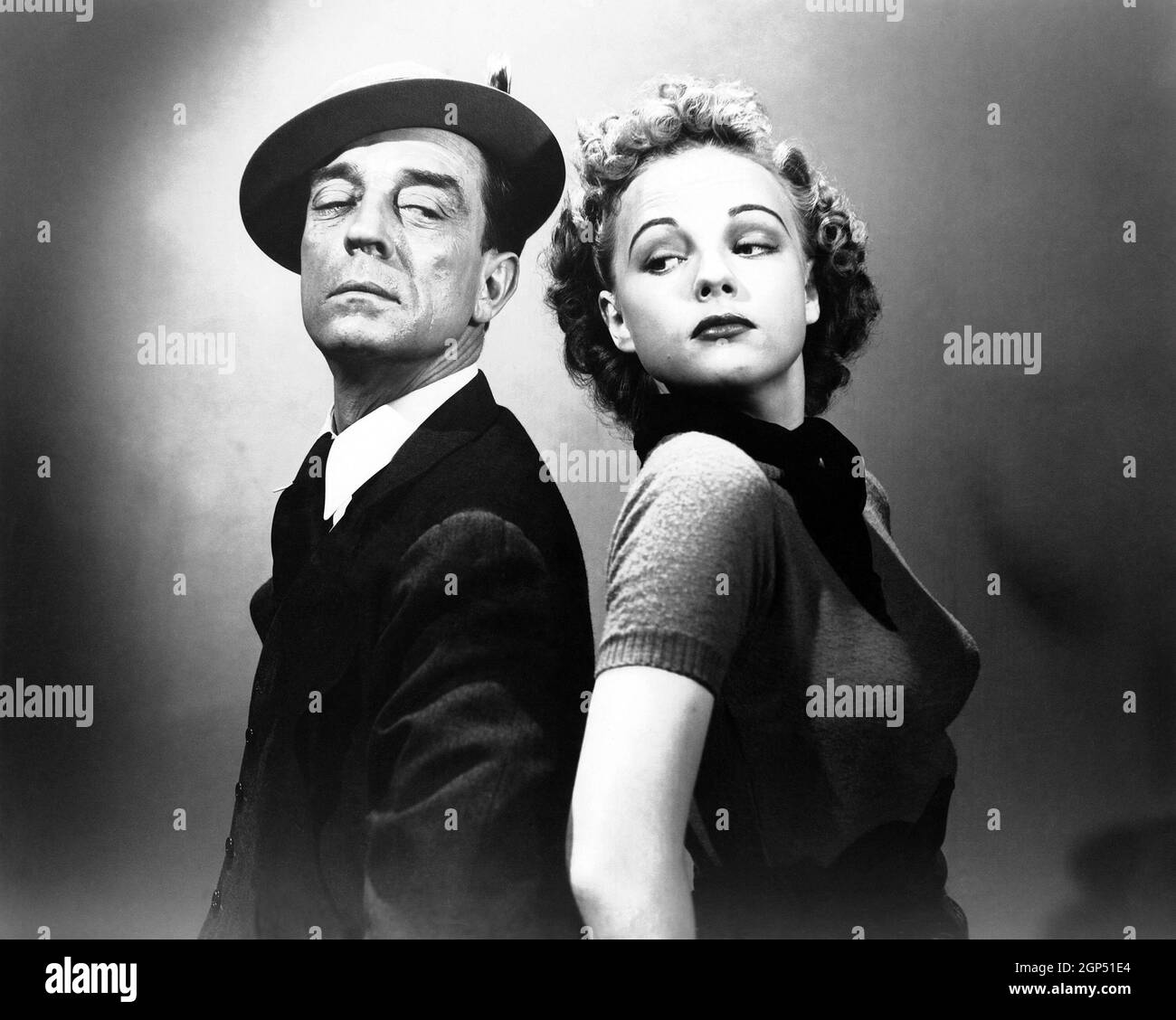 SO YOU WON'T SQUAWK?, from left, Buster Keaton, Marjorie Deanne, 1941 ...