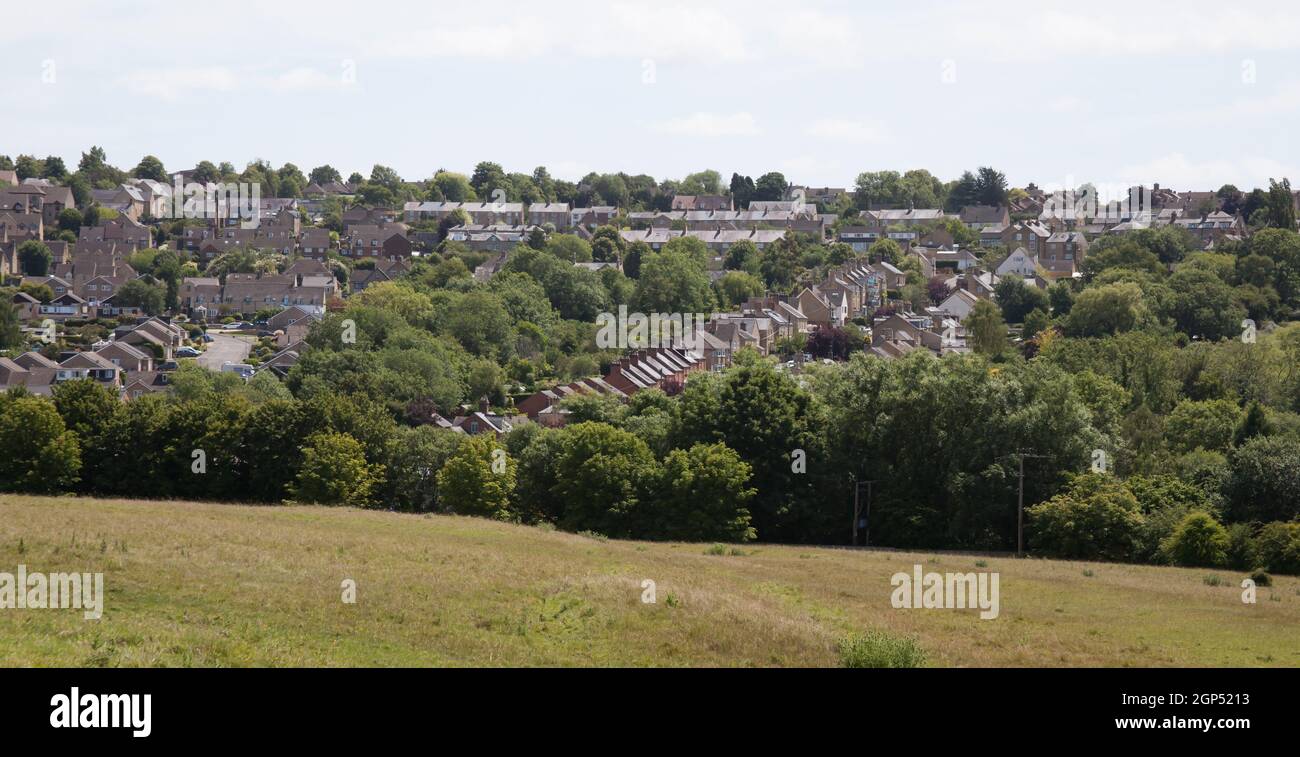 Views of Chipping Norton from a distance in West Oxfordshire in the UK ...
