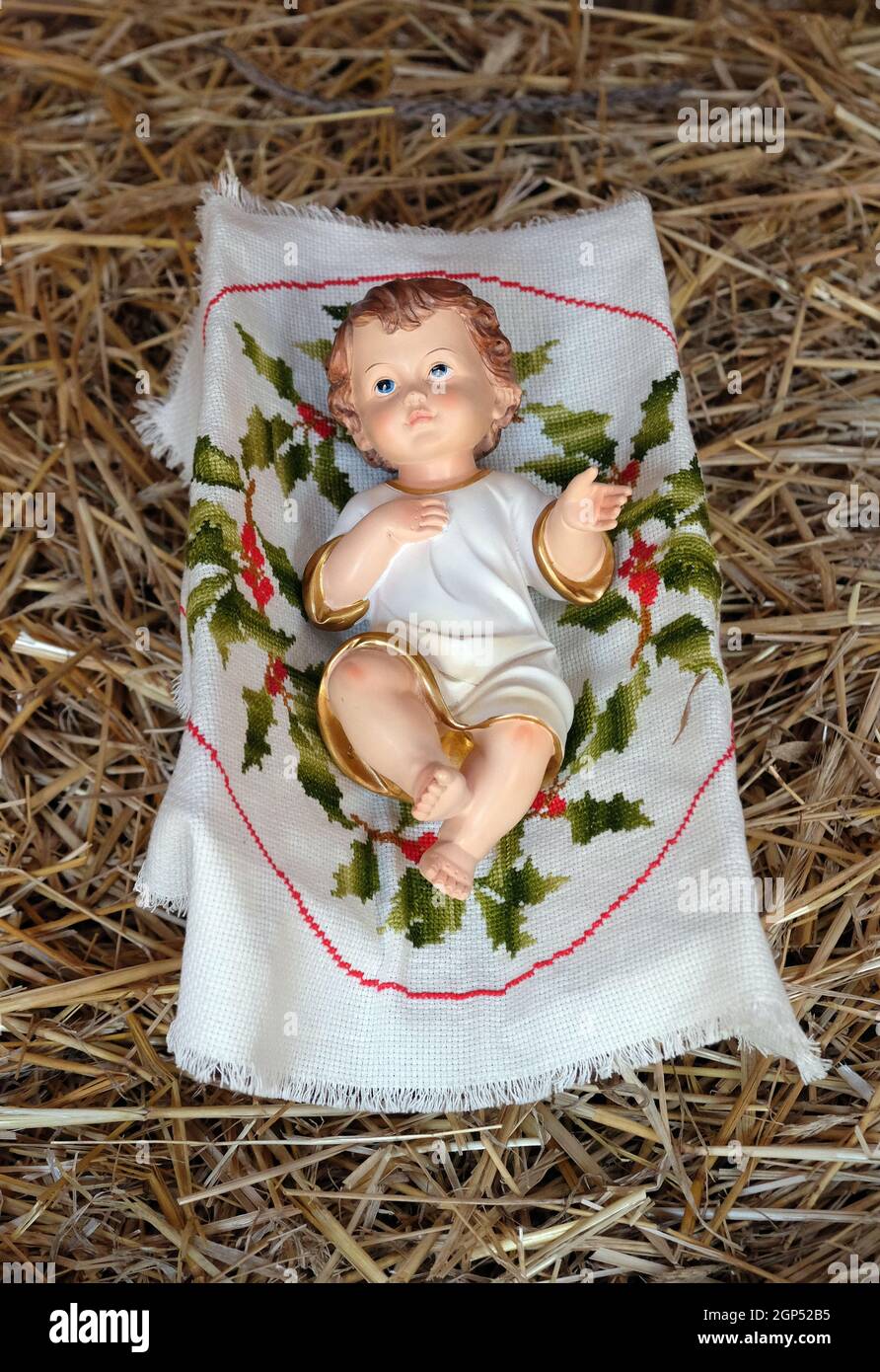 Baby Jesus figure, Nativity scene, Archbishop's Divine Seminary in ...