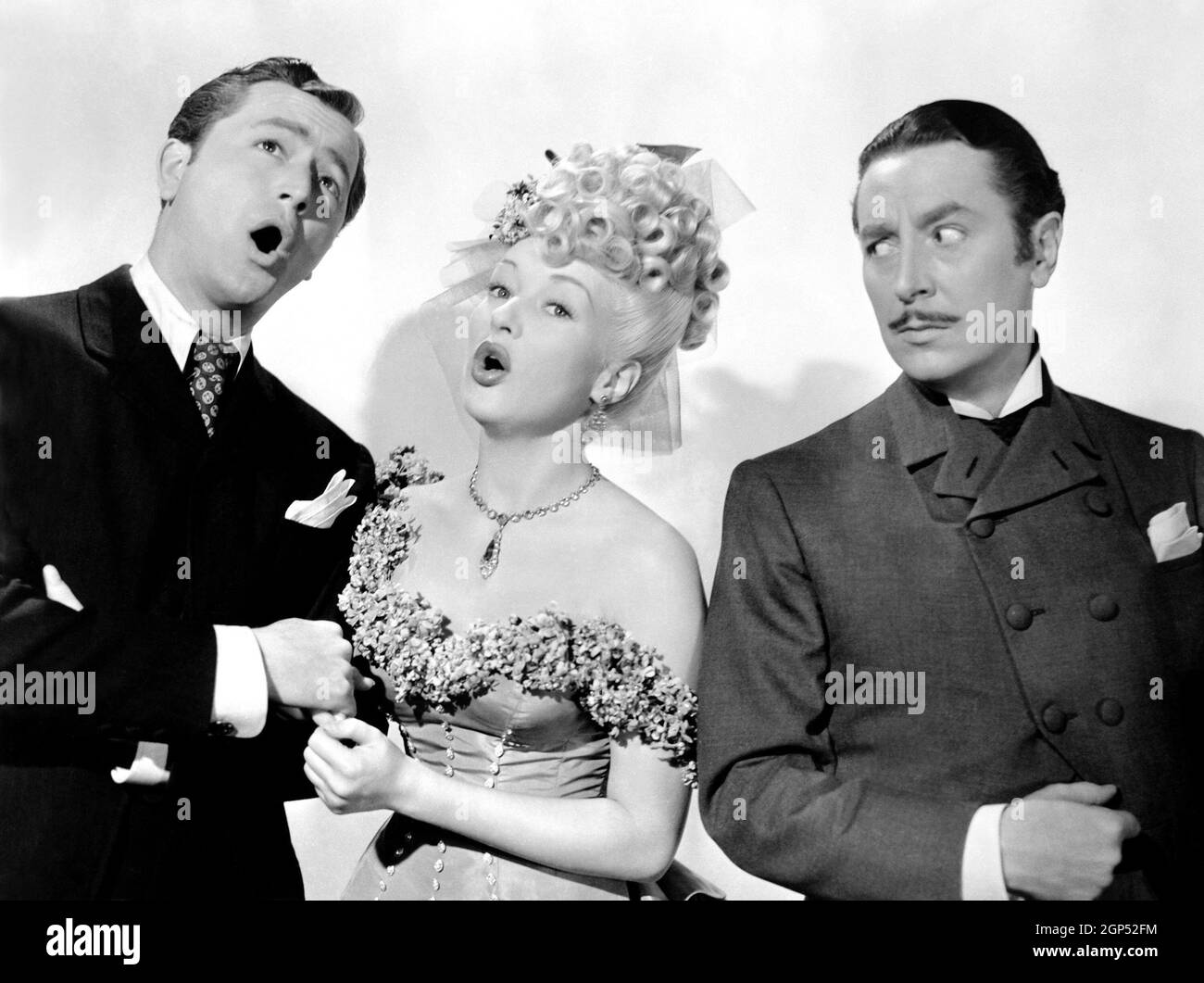 SWEET ROSIE O'GRADY, from left, Robert Young, Betty Grable, Reginald Gardiner, 1943. TM ...