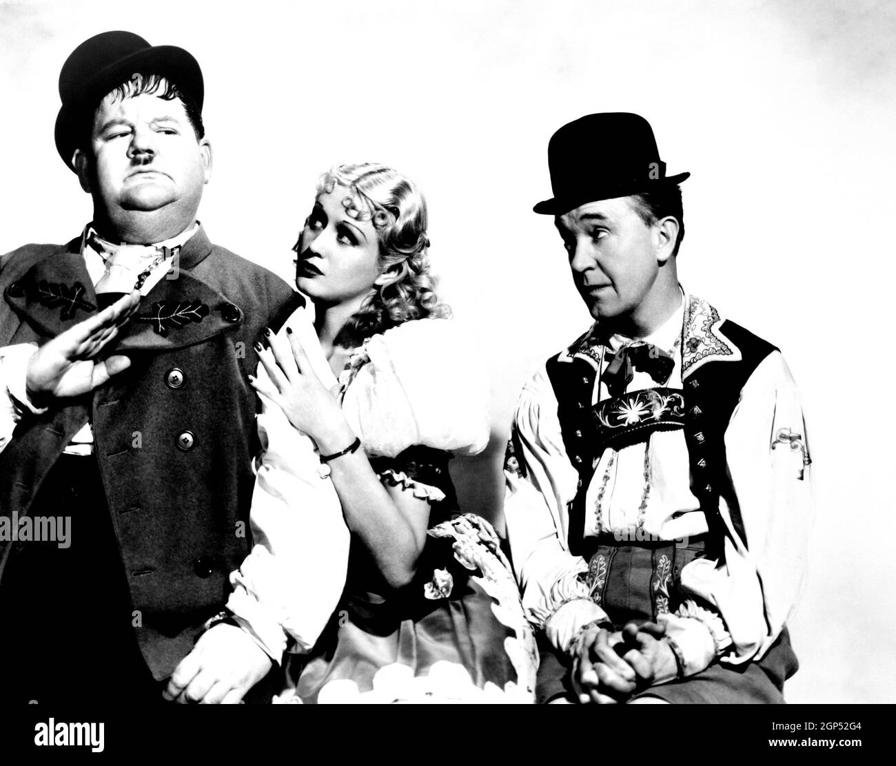 SWISS MISS, from left, Oliver Hardy, Grete Natzler (aka Della Lind ...