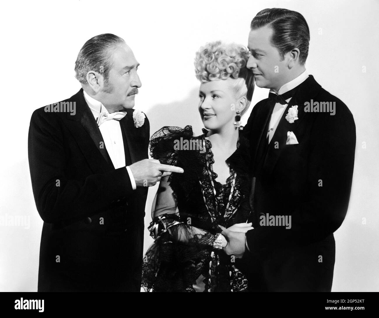 SWEET ROSIE O'GRADY, from left, Adolphe Menjou, Betty Grable, Robert Young, 1943. TM & Copyright ...