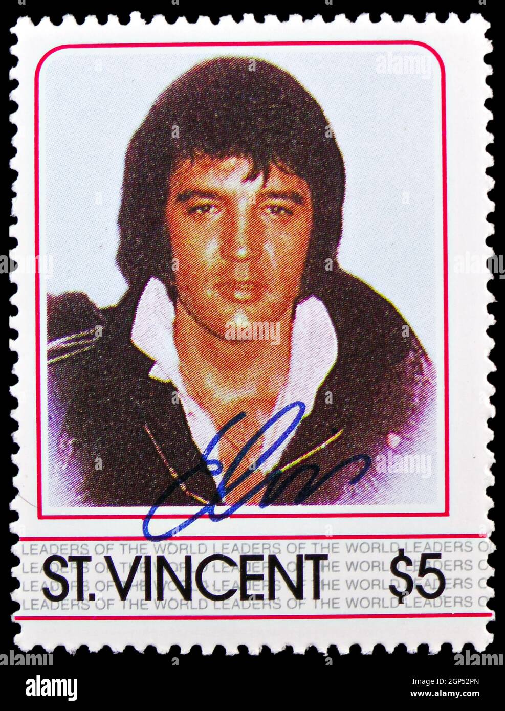 MOSCOW, RUSSIA - AUGUST 5, 2021: Postage stamp printed in Saint Vincent ...