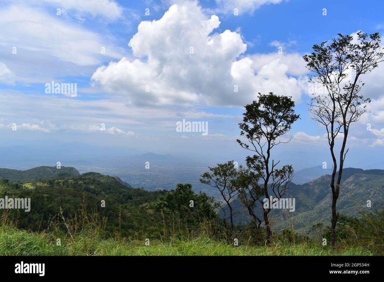 Sirumalai Peak, Vellimalai Sivan Temple Stock Photo - Alamy