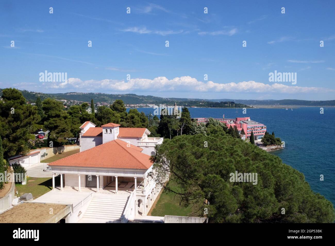Adriatic sea coast landscape in Portoroz, Slovenia Stock Photo - Alamy