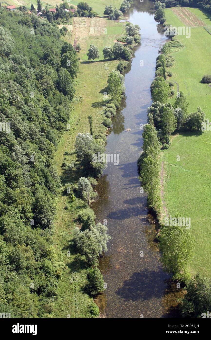 Kupa river spring aerial hi-res stock photography and images - Alamy