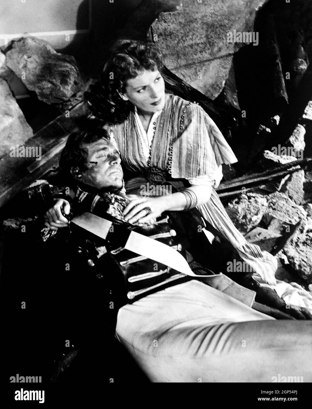 TRIPOLI, from left, Frank Fenton, Maureen O'Hara, 1950 Stock Photo - Alamy