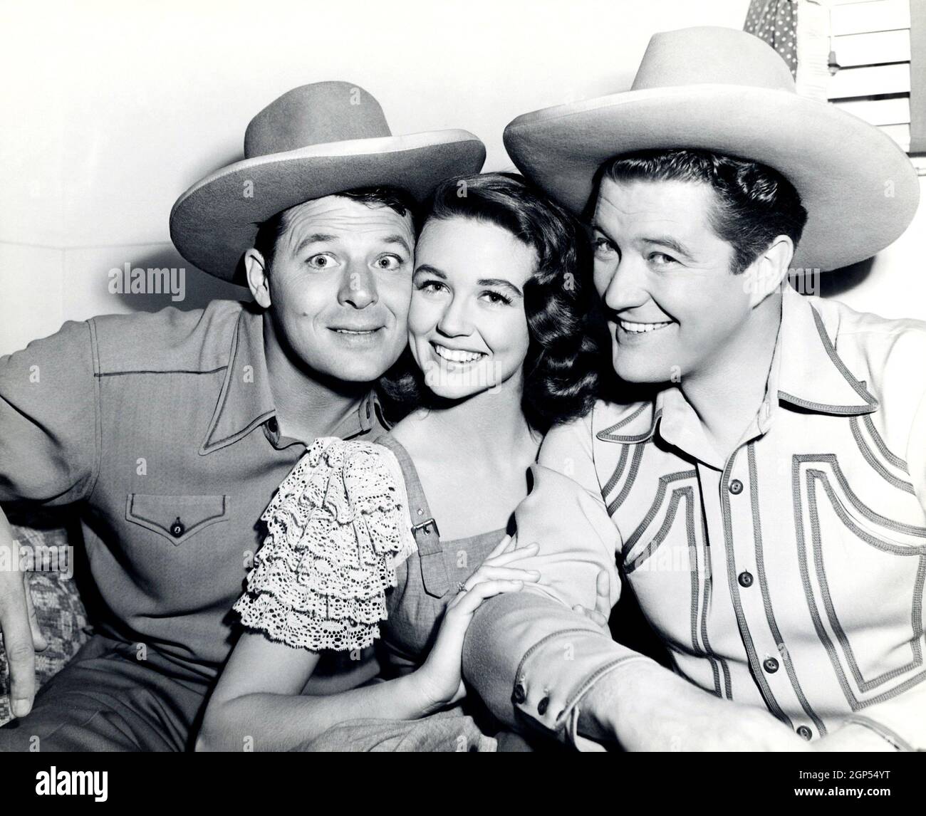 TWO GUYS FROM TEXAS, from left, Jack Carson, Dorothy Malone, Dennis ...