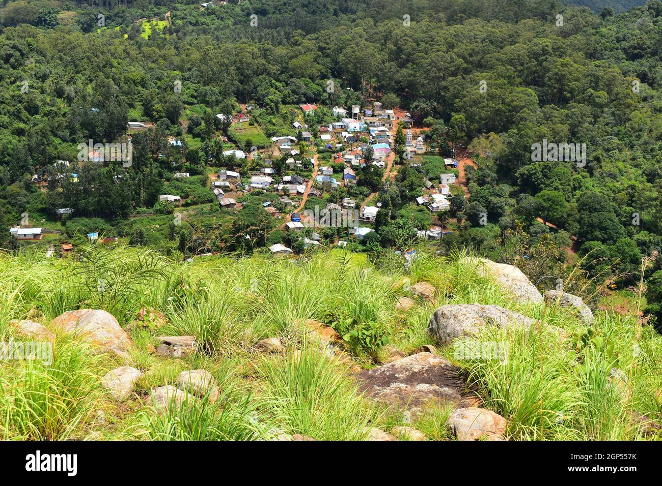 Sirumalai Peak, Vellimalai Sivan Temple Stock Photo - Alamy