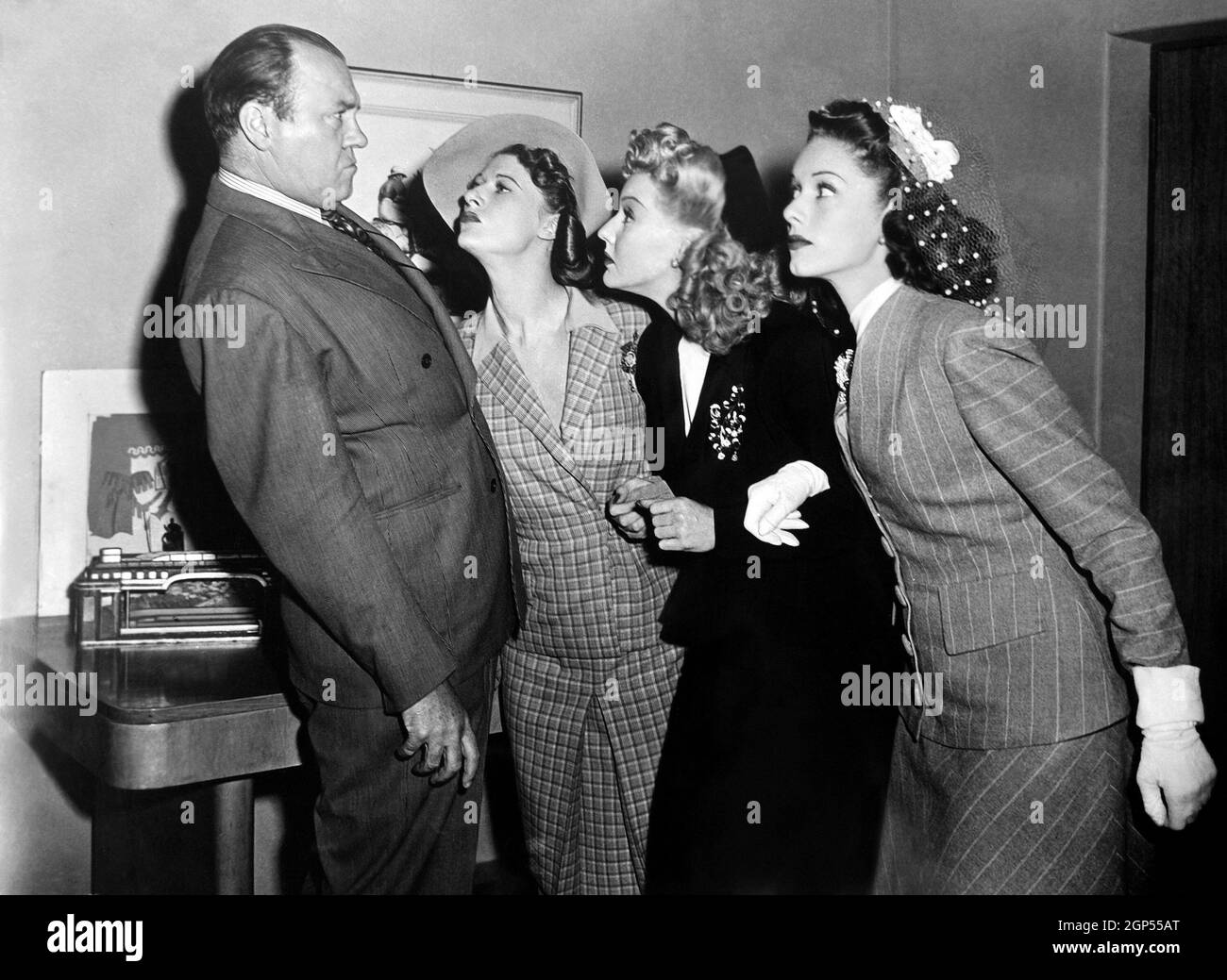 TWO SENORITAS FROM CHICAGO, from left, Emory Parnell, Joan Davis, Ann ...