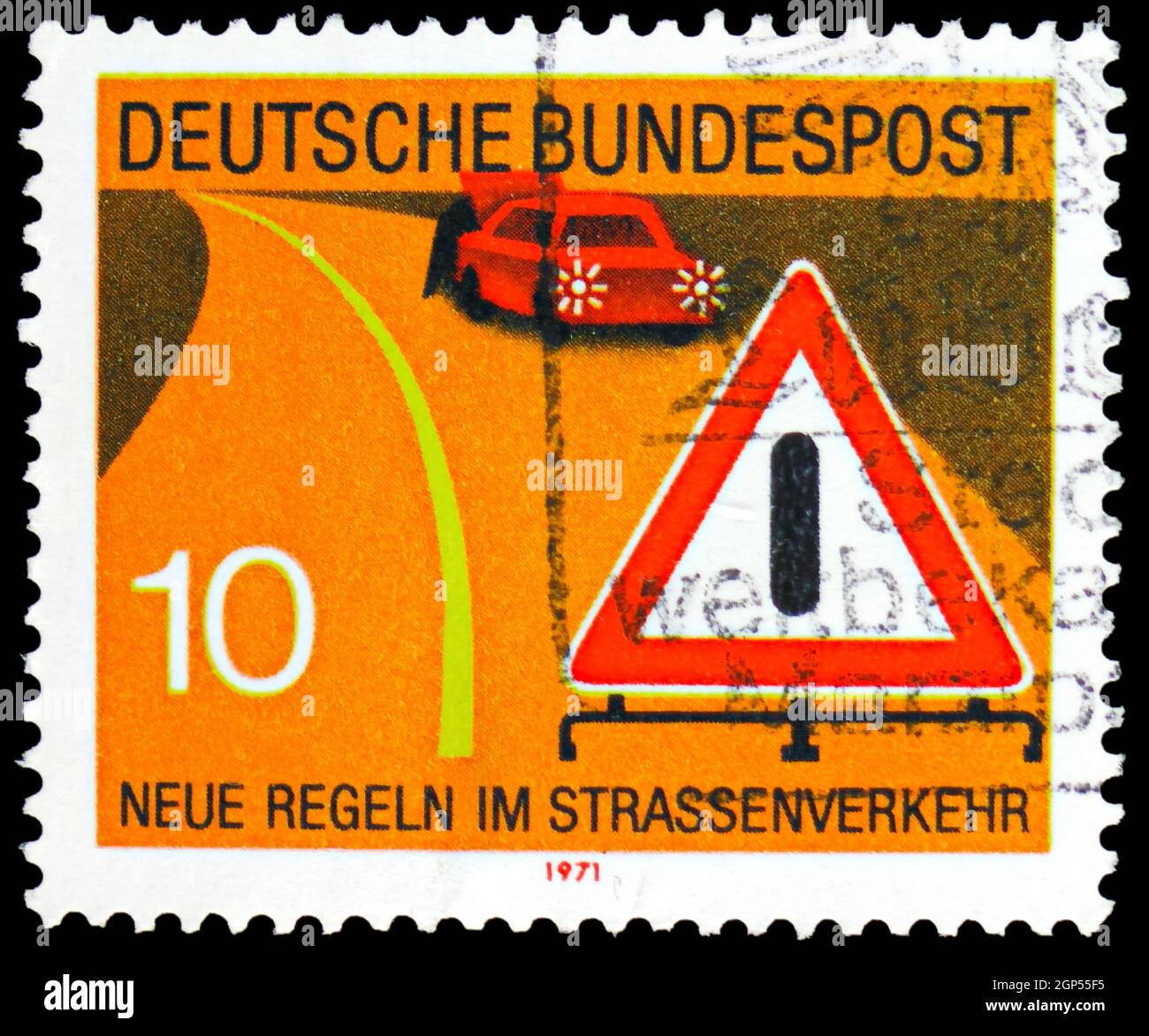 MOSCOW, RUSSIA - AUGUST 5, 2021: Postage stamp printed in Germany shows ...