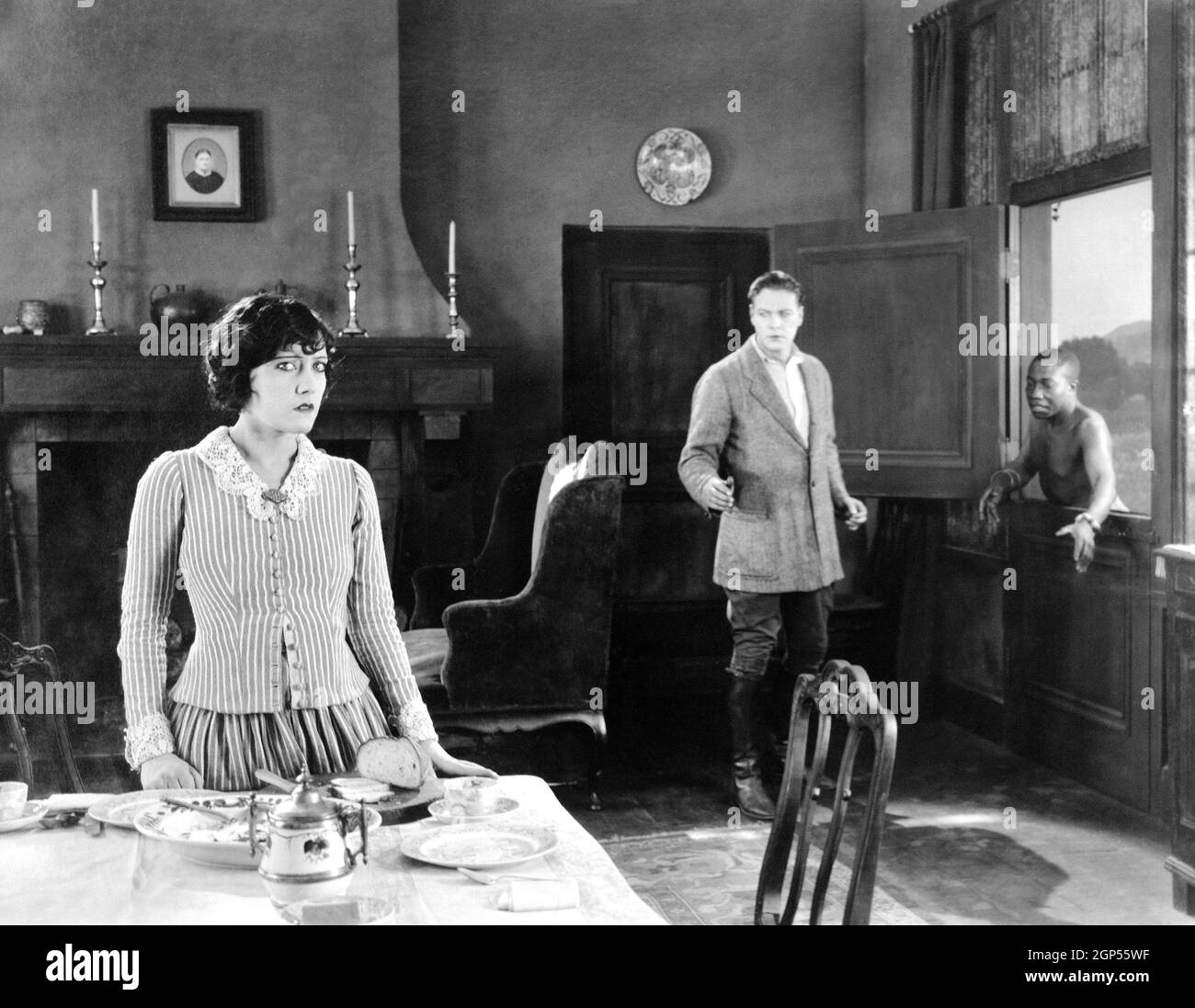 UNDER THE LASH, from left, Gloria Swanson, Mahlon Hamilton, Clarence ...