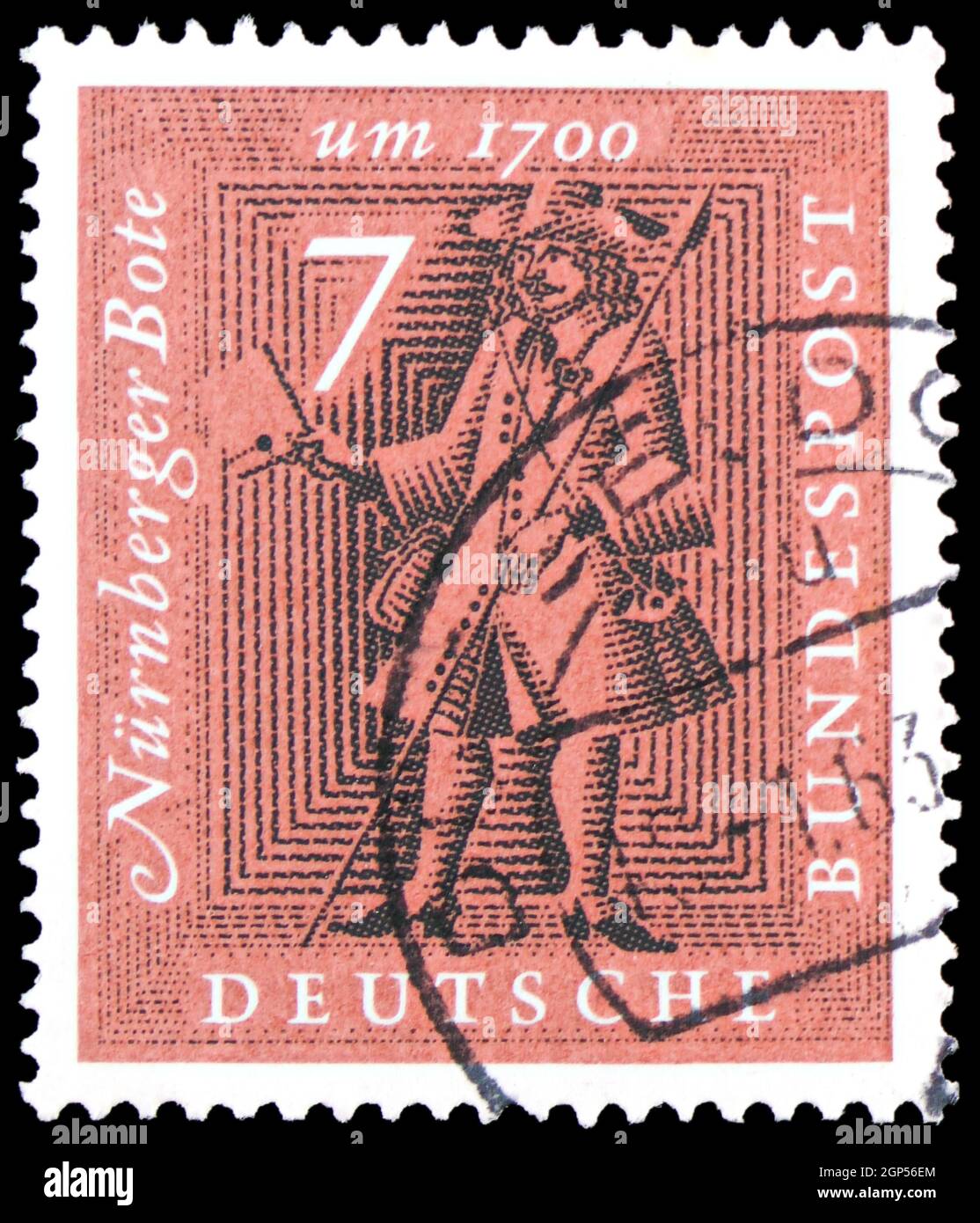 MOSCOW, RUSSIA - AUGUST 5, 2021: Postage stamp printed in Germany shows ...