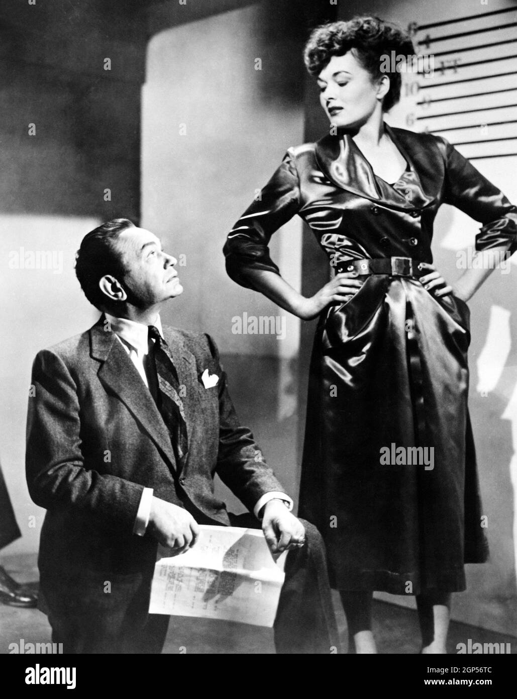 VICE SQUAD, from left, Edward G. Robinson, Joan Vohs, 1953 Stock Photo ...