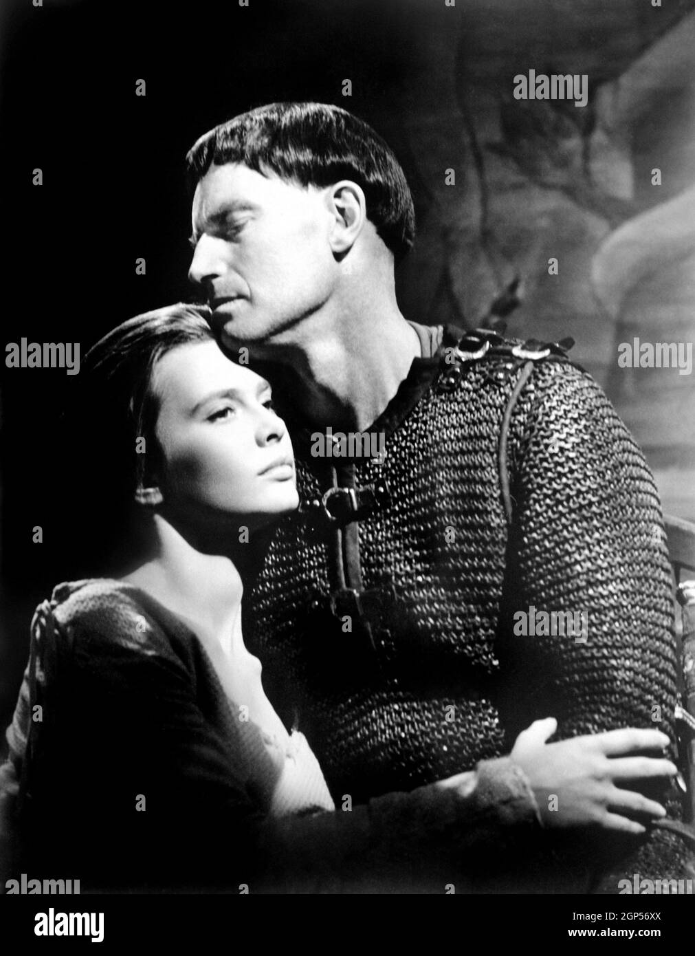 THE WAR LORD, from left, Rosemary Forsyth, Charlton Heston, 1965 Stock ...