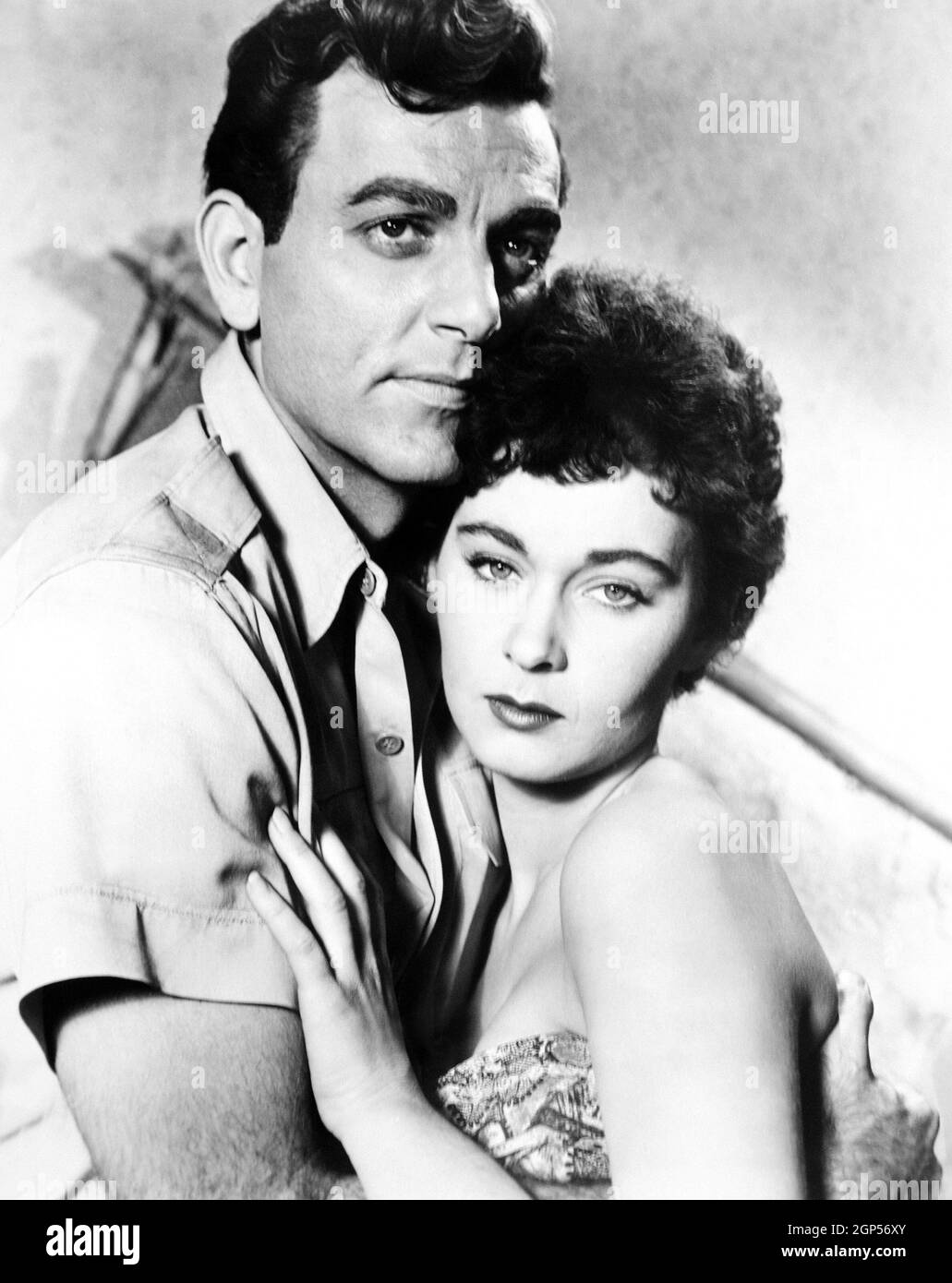 VOODOO WOMAN, from left, Mike Connors, Marla English, 1957 Stock Photo ...