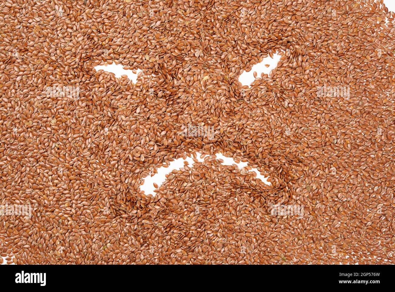 texture of dry brown flax seeds, top view, full frame Stock Photo - Alamy