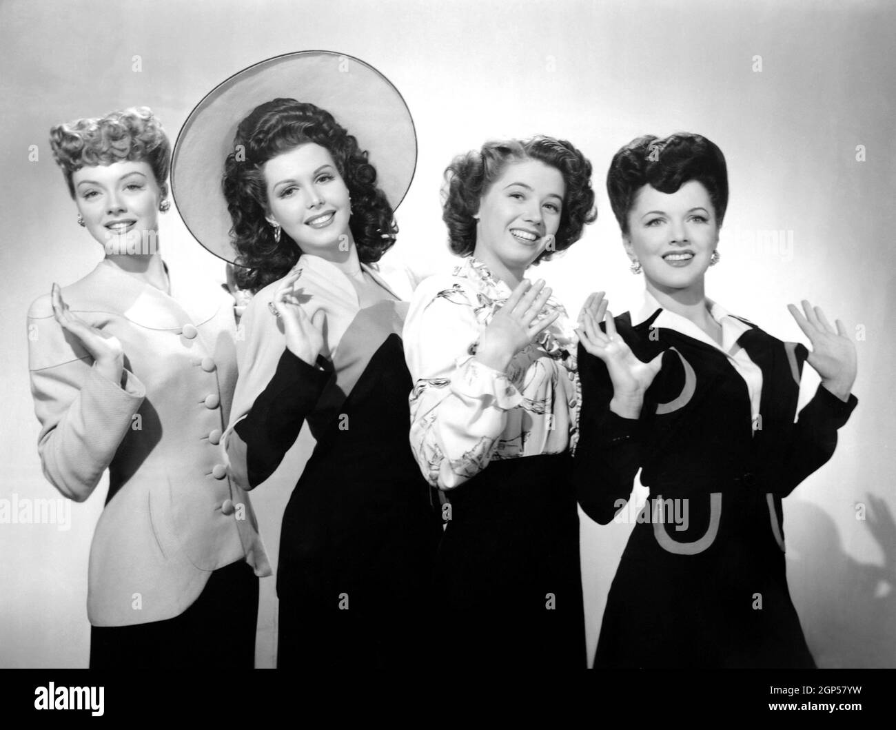 WHAT'S BUZZIN', COUSIN?, from left, Leslie Brooks, Ann MIller, Jeff ...