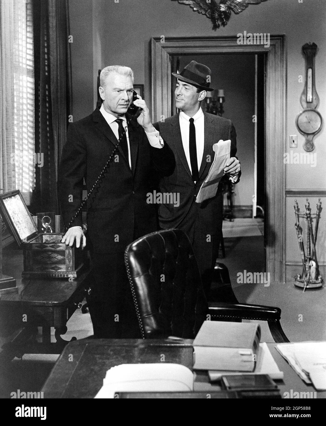 WHO'S GOT THE ACTION?, from left, Eddie Albert, Dean Martin, 1962 Stock ...