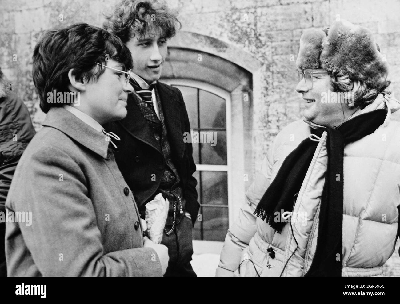 YOUNG SHERLOCK HOLMES, from left: Alan Cox, Nicholas Rowe, director ...