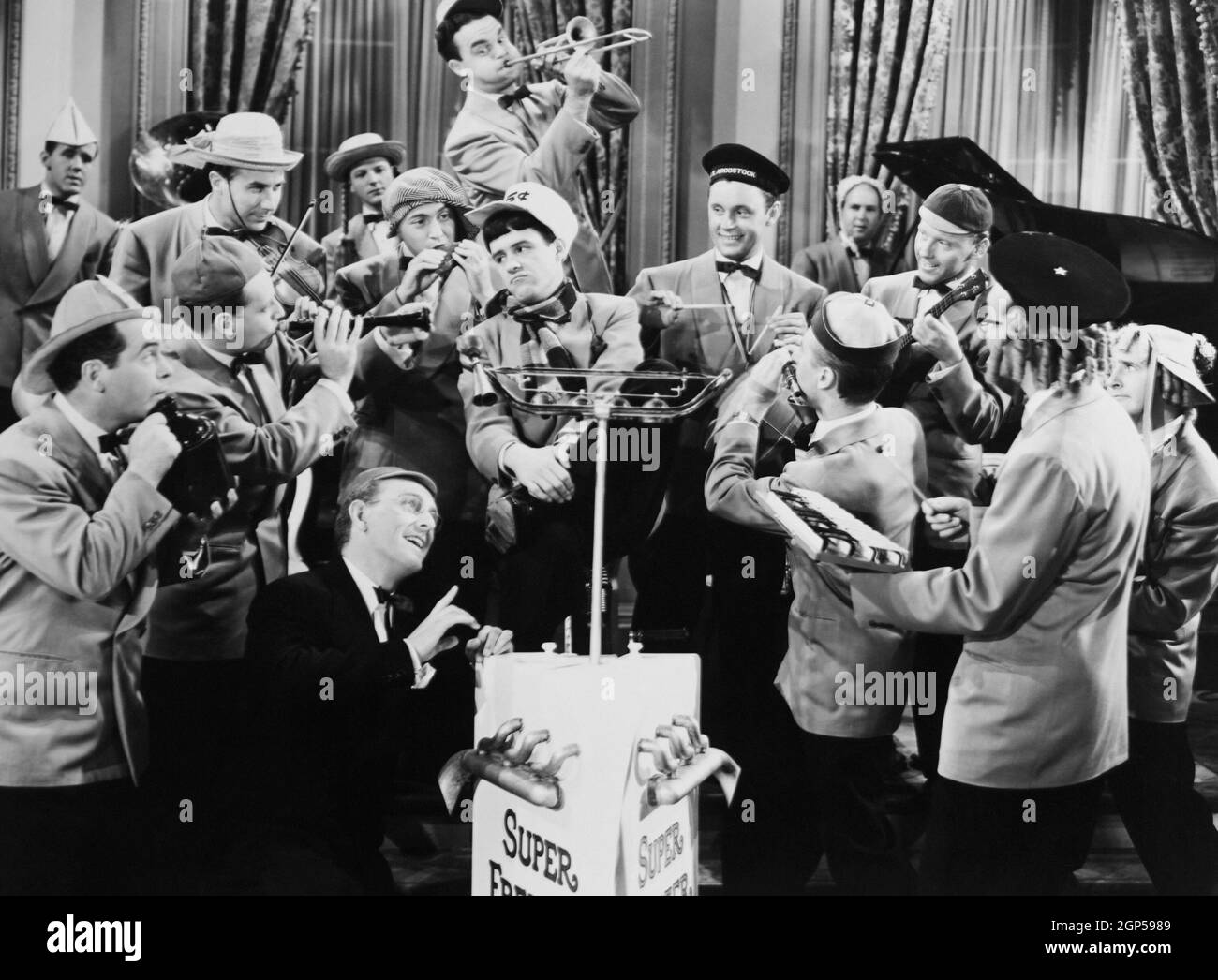 YOU'LL FIND OUT, Kay Kyser (kneeling front) and his orchestra, 1940 ...