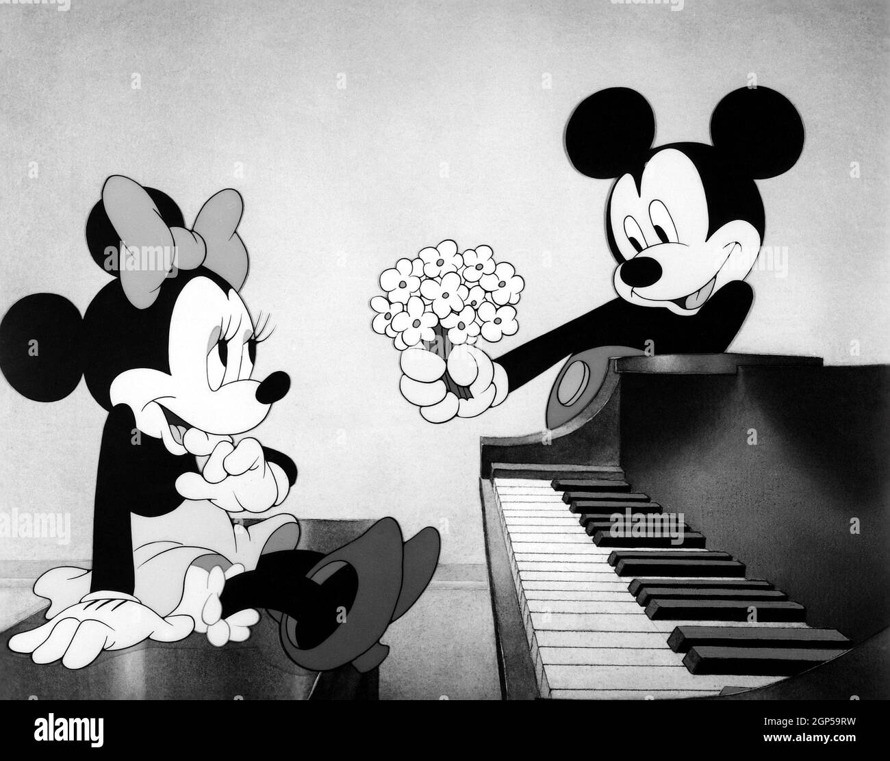 From left, Minnie Mouse, Mickey Mouse, ca. late 1930s. ©Walt Disney ...