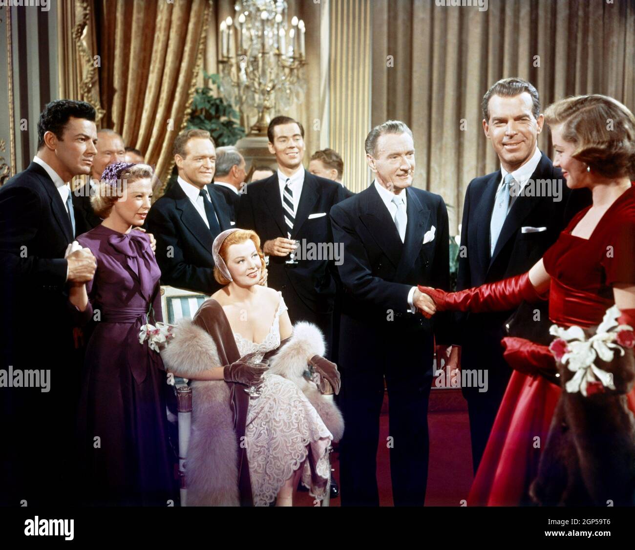 WOMAN'S WORLD, from left, Cornel Wilde, June Allyson, Van Heflin ...