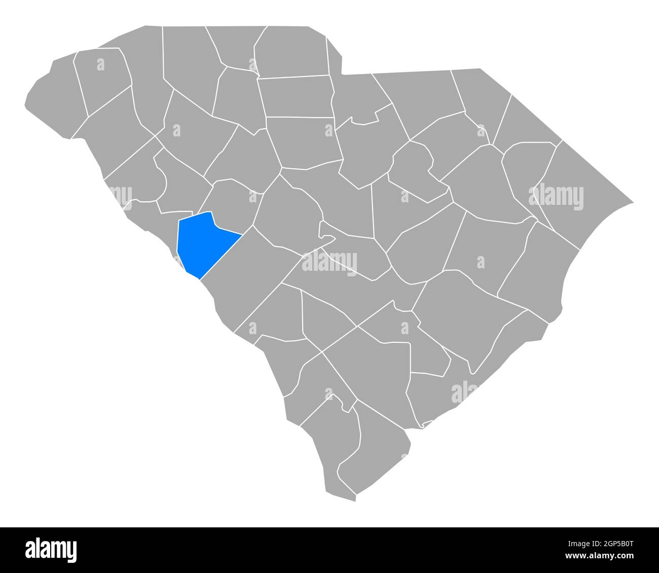Map of Edgefield in South Carolina Stock Photo - Alamy