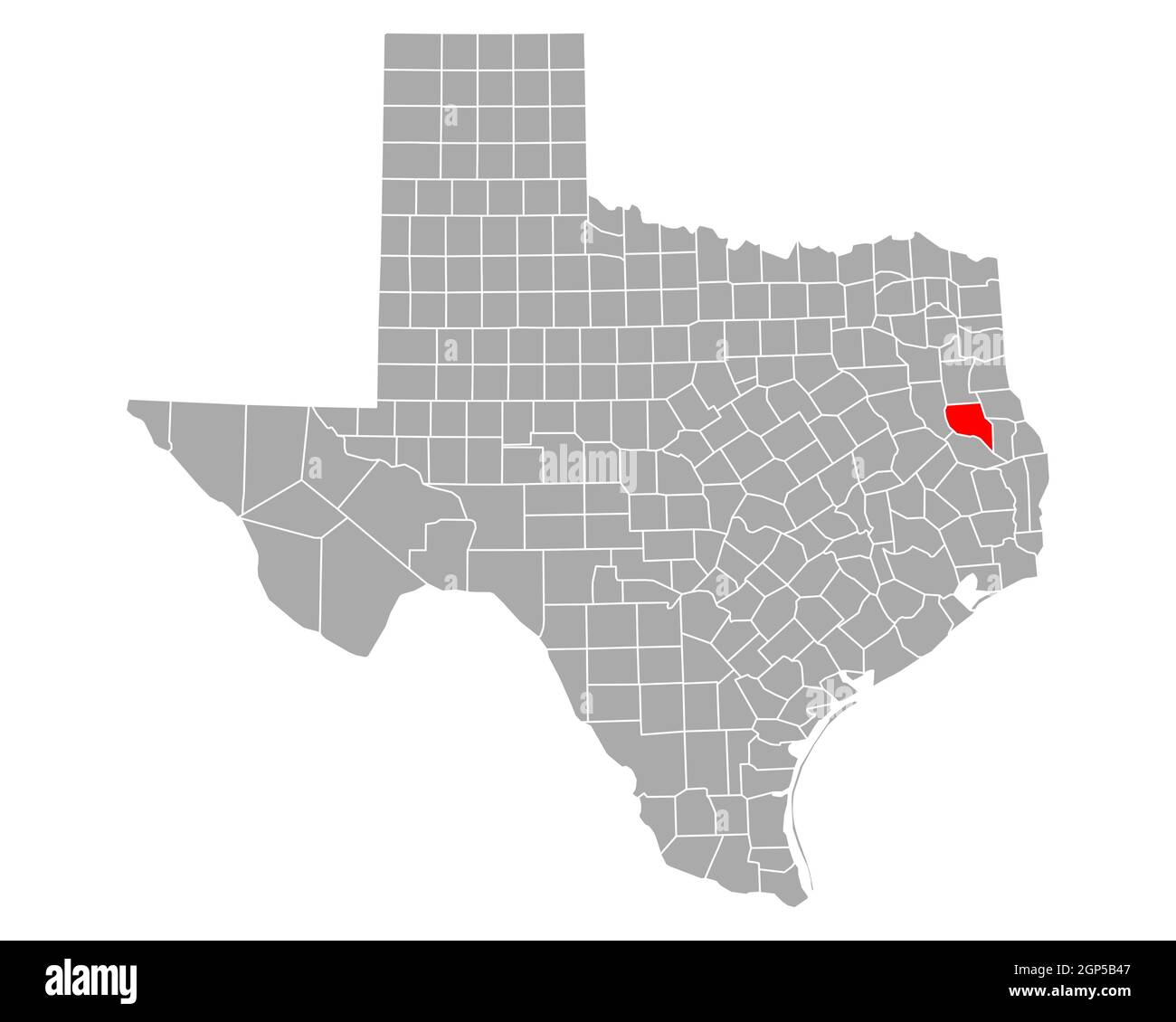 Map of Nacogdoches in Texas Stock Photo - Alamy