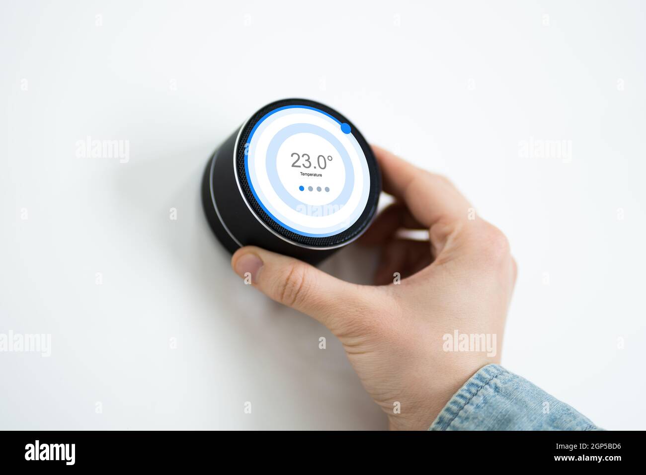 Hand Turning Smart Digital Heat Control Temperature Thermostat Stock ...