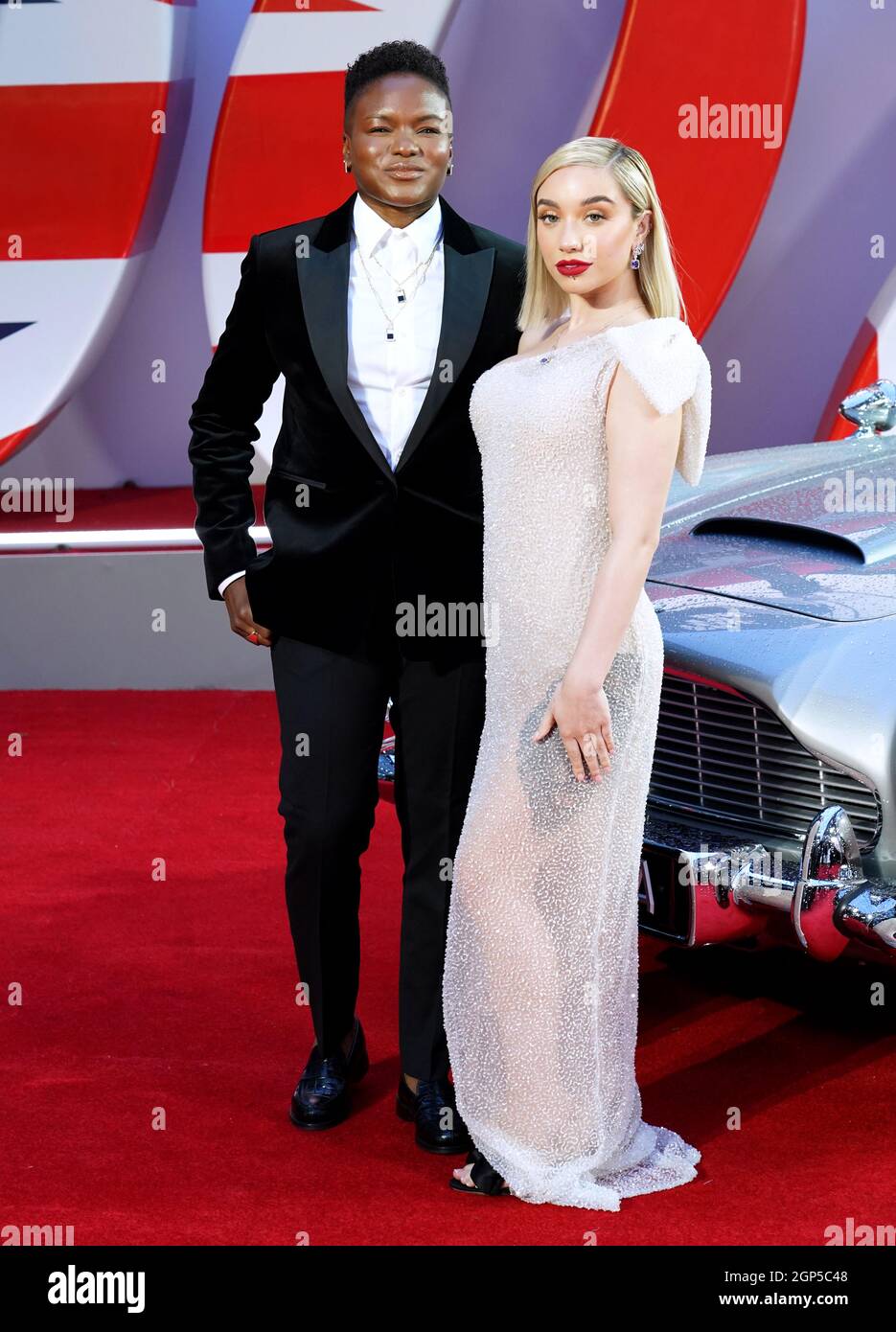 Nicola Adams and Ella Baig attending the World Premiere of No Time To ...