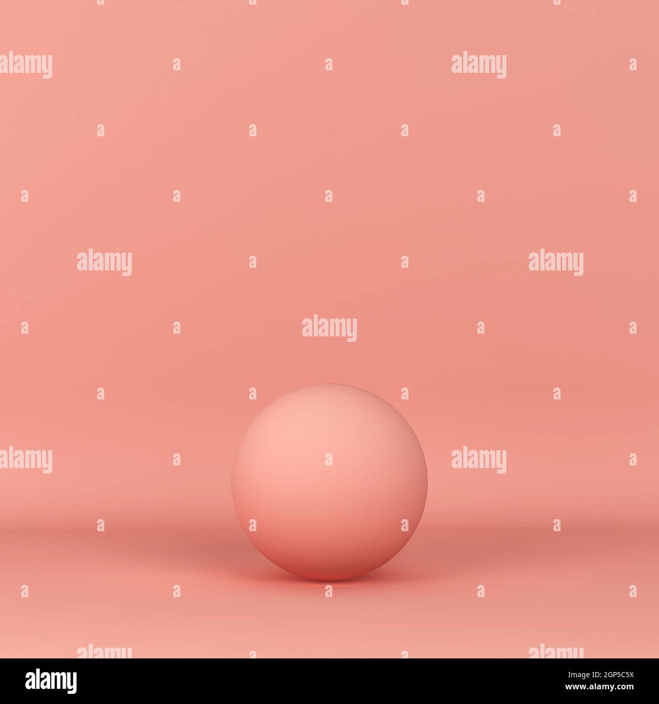 Simple sphere. Minimal scene. 3d illustration Stock Photo - Alamy