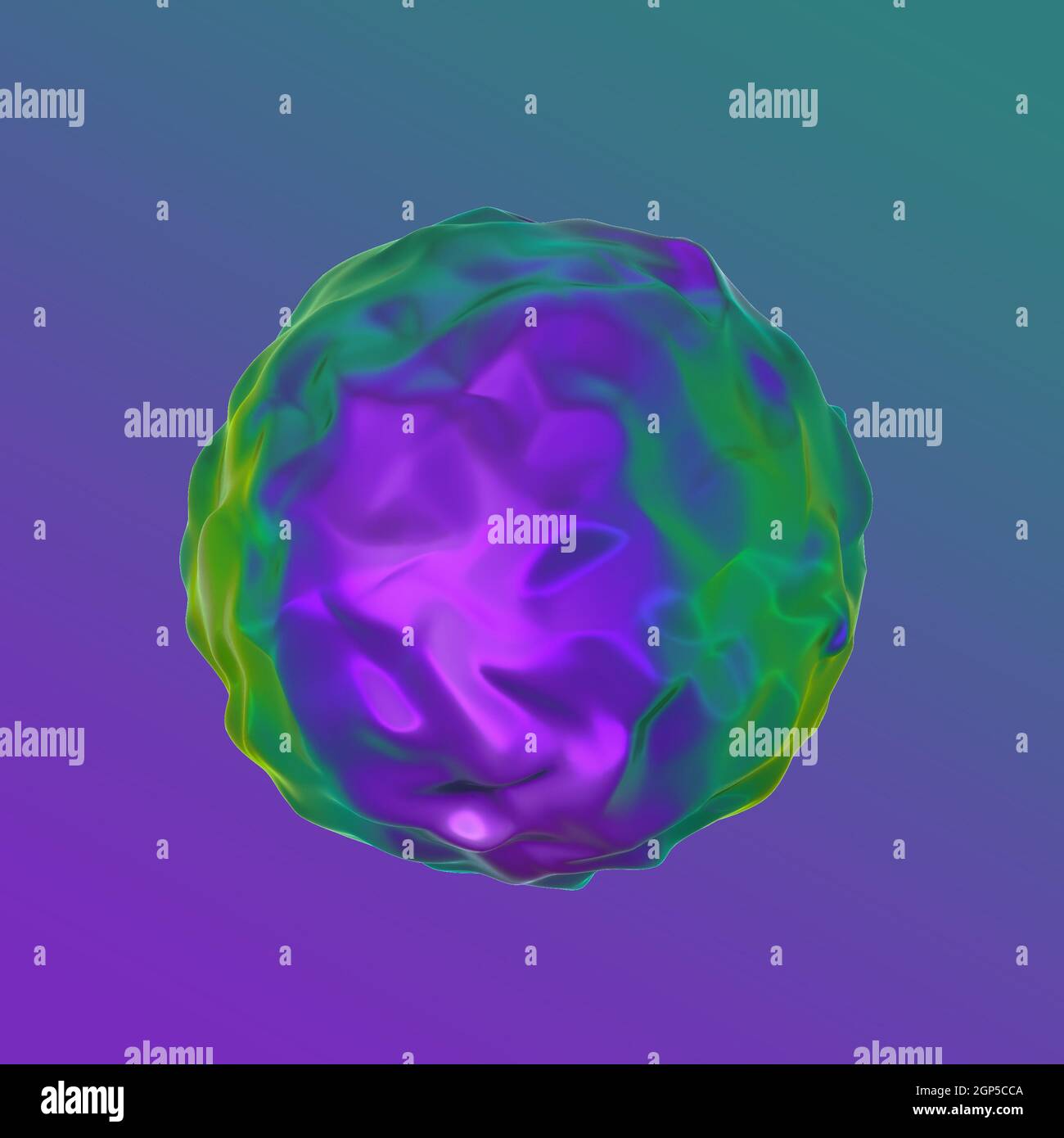 Abstract iridescent shape. 3d illustration Stock Photo - Alamy