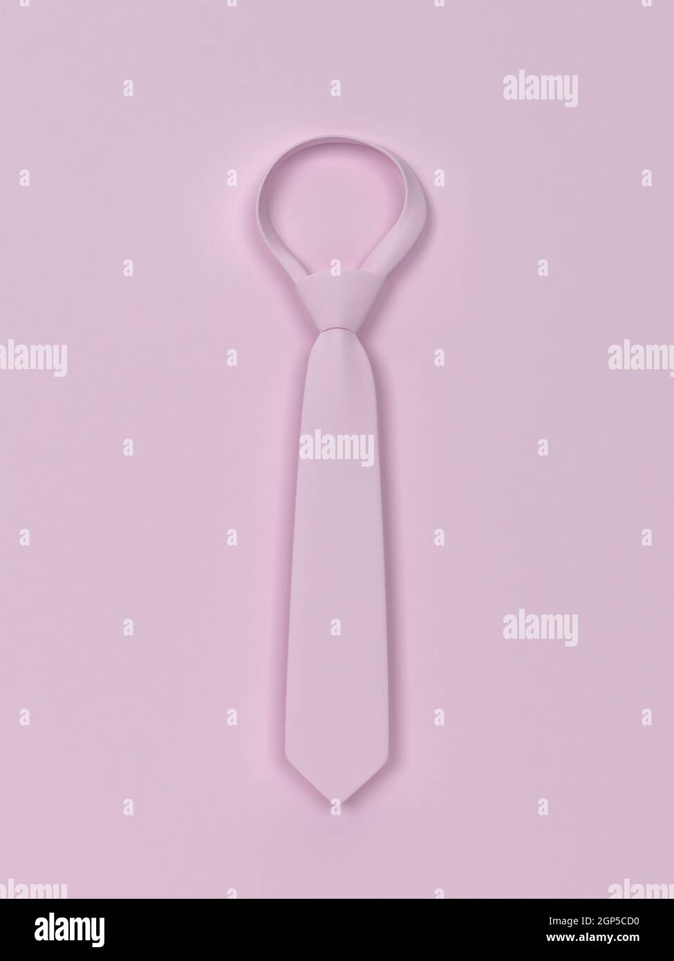 Clean silk necktie. 3d illustration. Minimal concept Stock Photo - Alamy