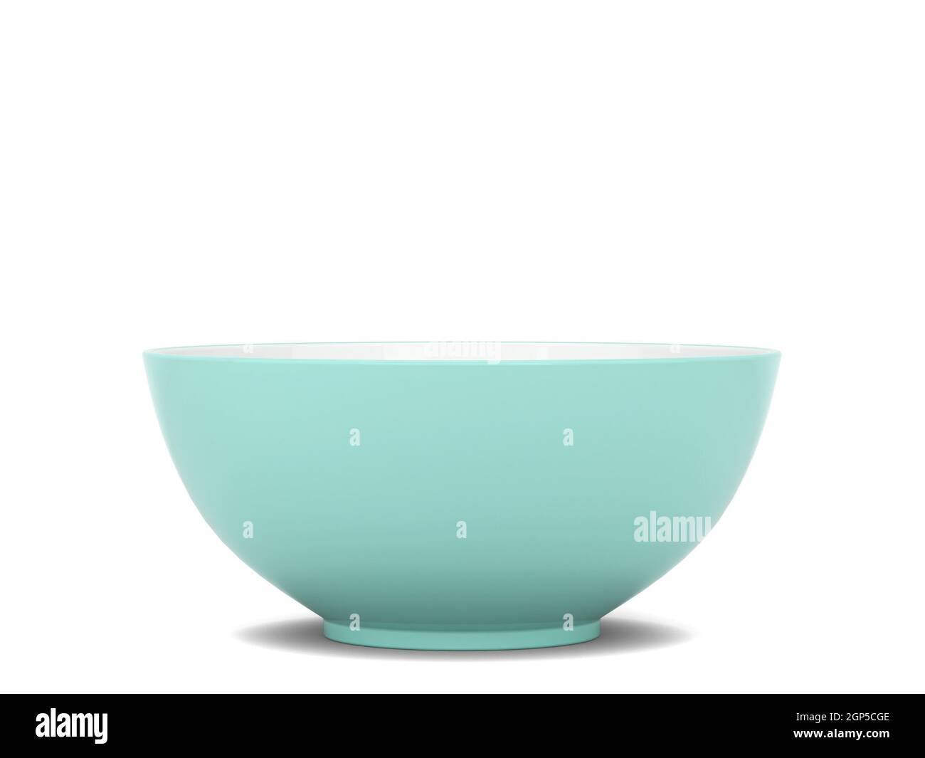 Empty ceramic bowl. 3d illustration isolated on white background Stock ...