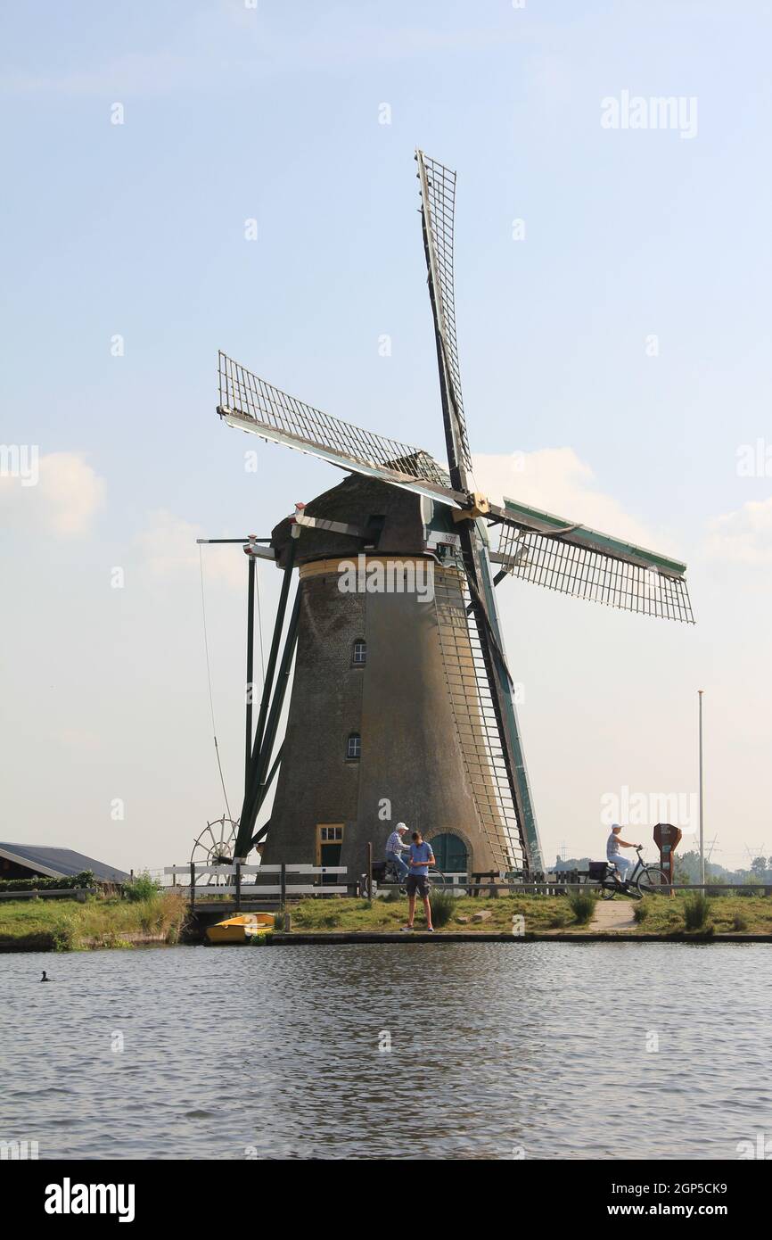 Leiden on the Old Rhine River in the Netherlands Stock Photo - Alamy