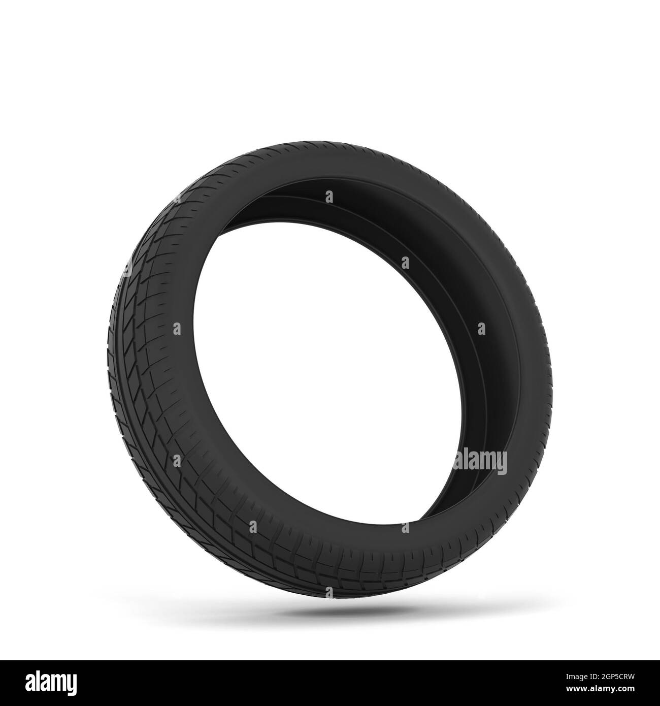 Rubber car tire. 3d illustration isolated on white background Stock ...