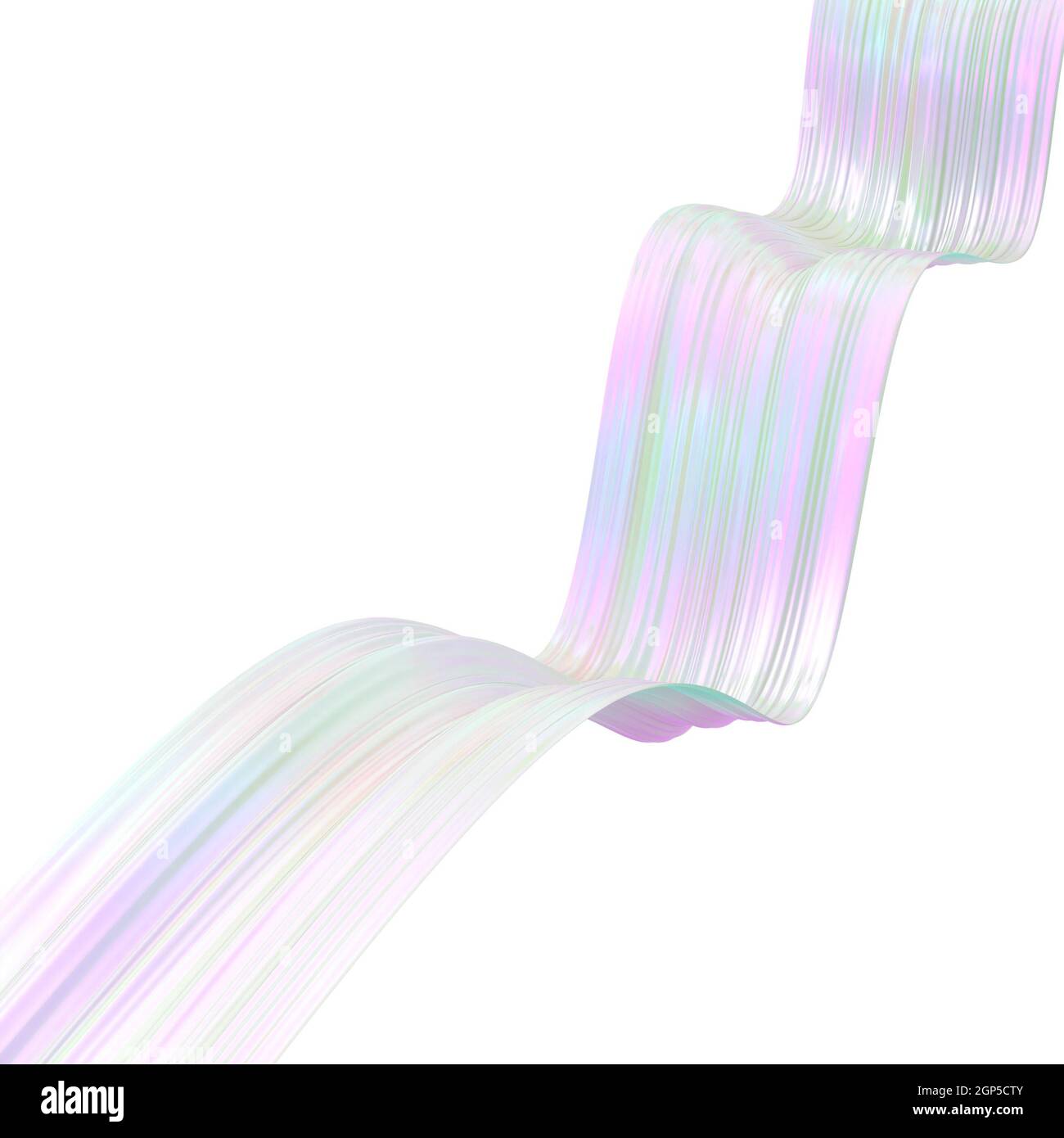 Abstract iridescent shape. 3d illustration Stock Photo - Alamy
