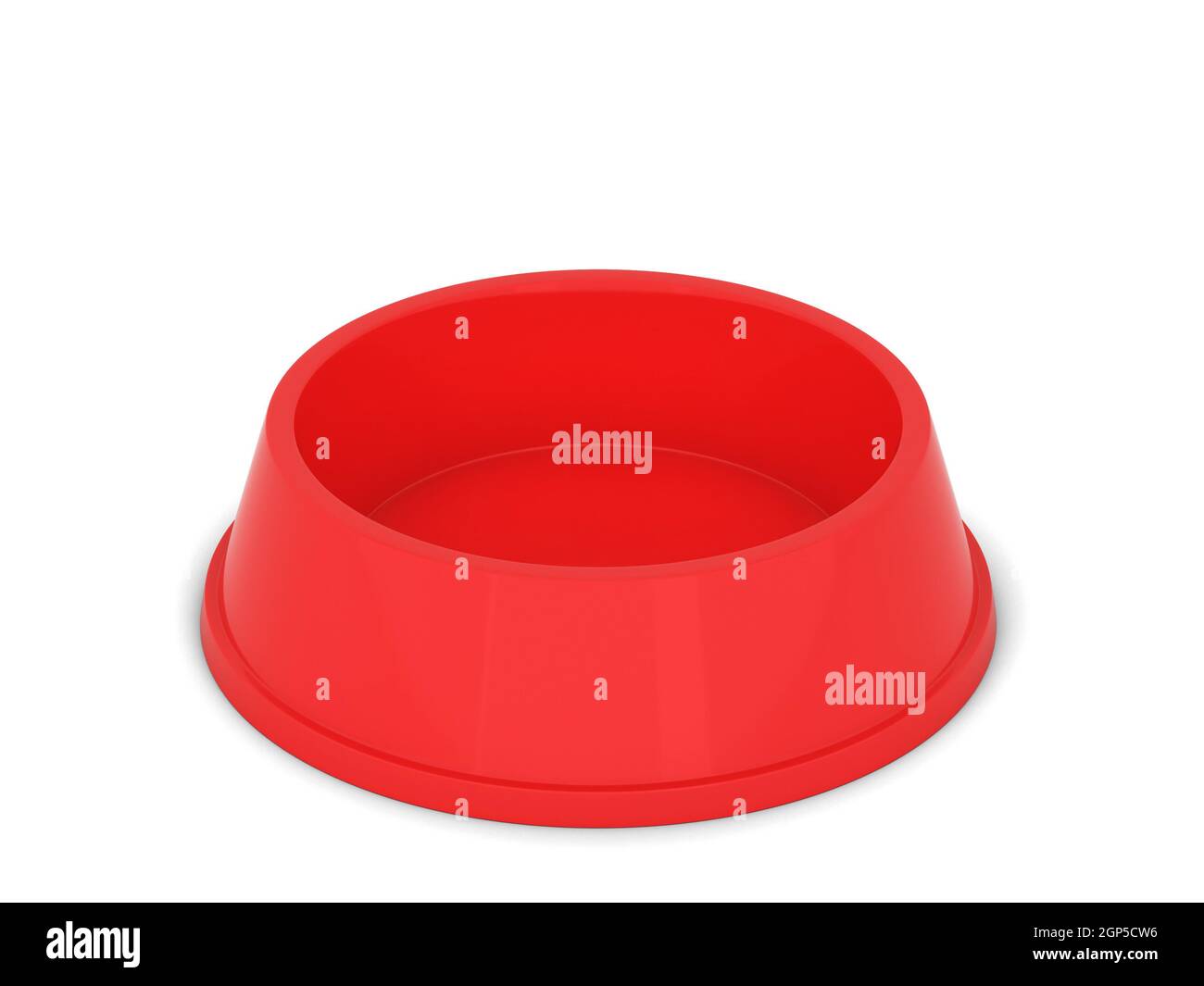 Empty pet bowl. 3d illustration isolated on white background Stock ...