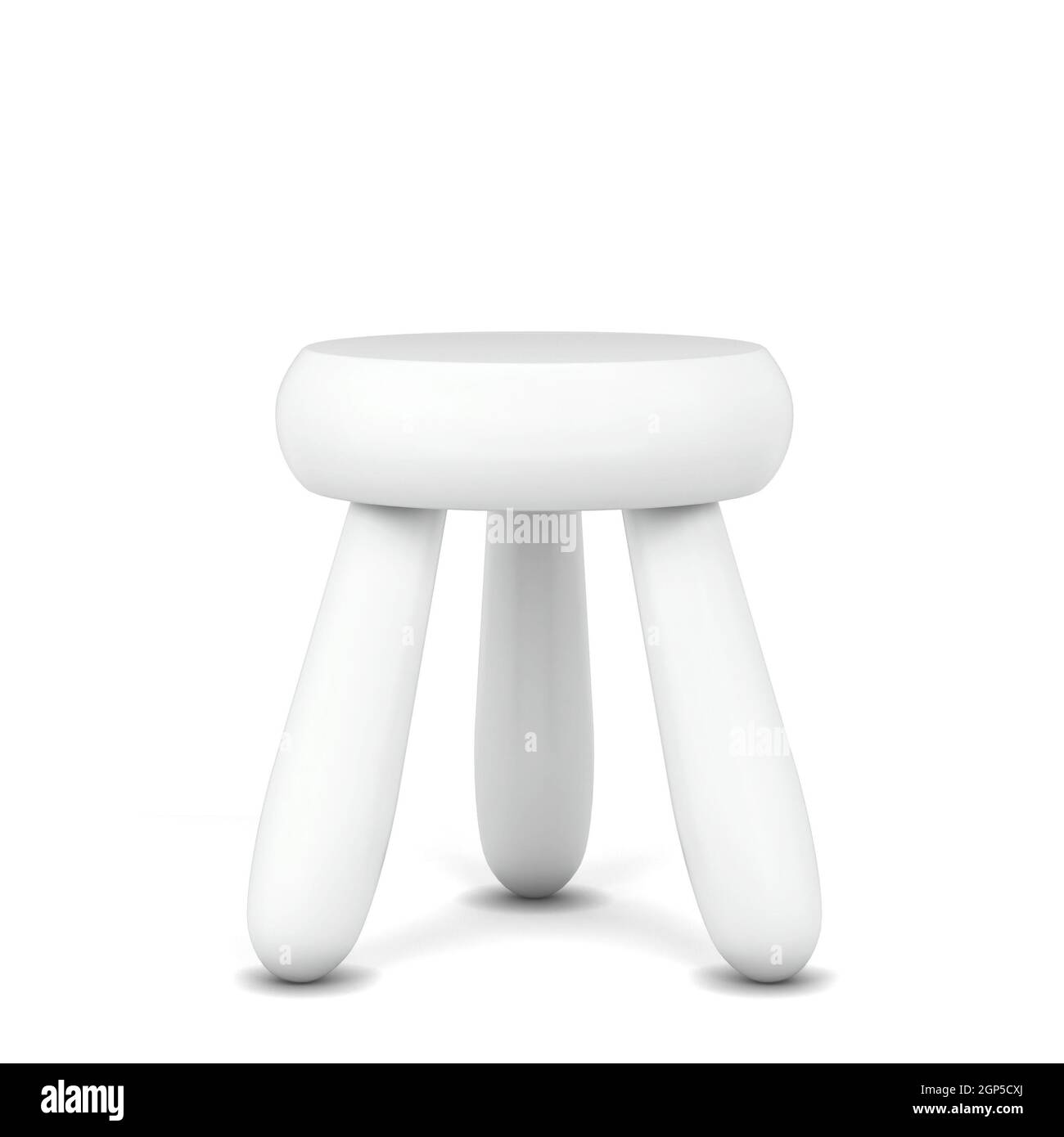 Modern stool. 3d illustration isolated on white background Stock Photo ...