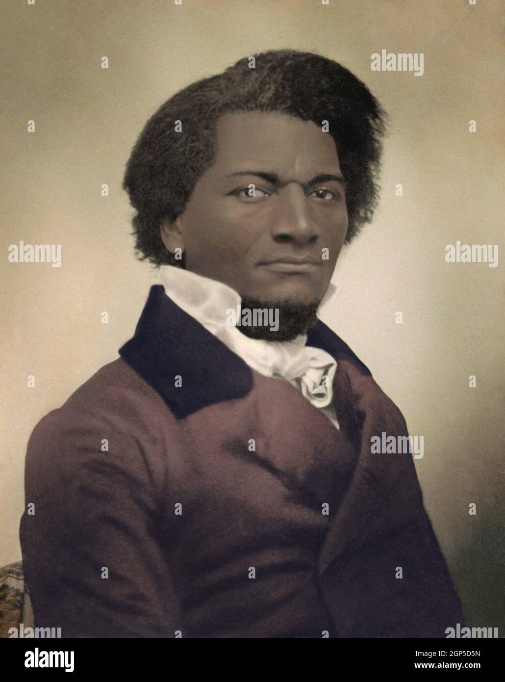 Frederick Douglass, ca. 1855, former slave and abolitionist orator ...