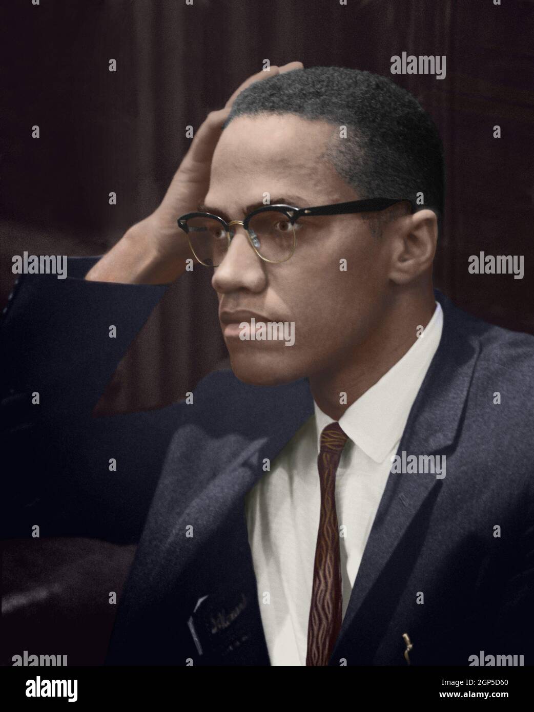Malcolm X, photographed before his one and only in face to face ...