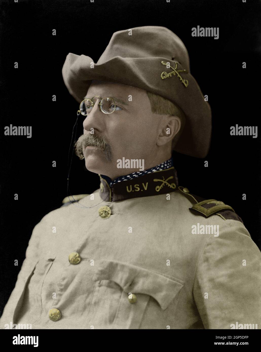 Colonel Theodore Roosevelt in the uniform of 1st United States ...