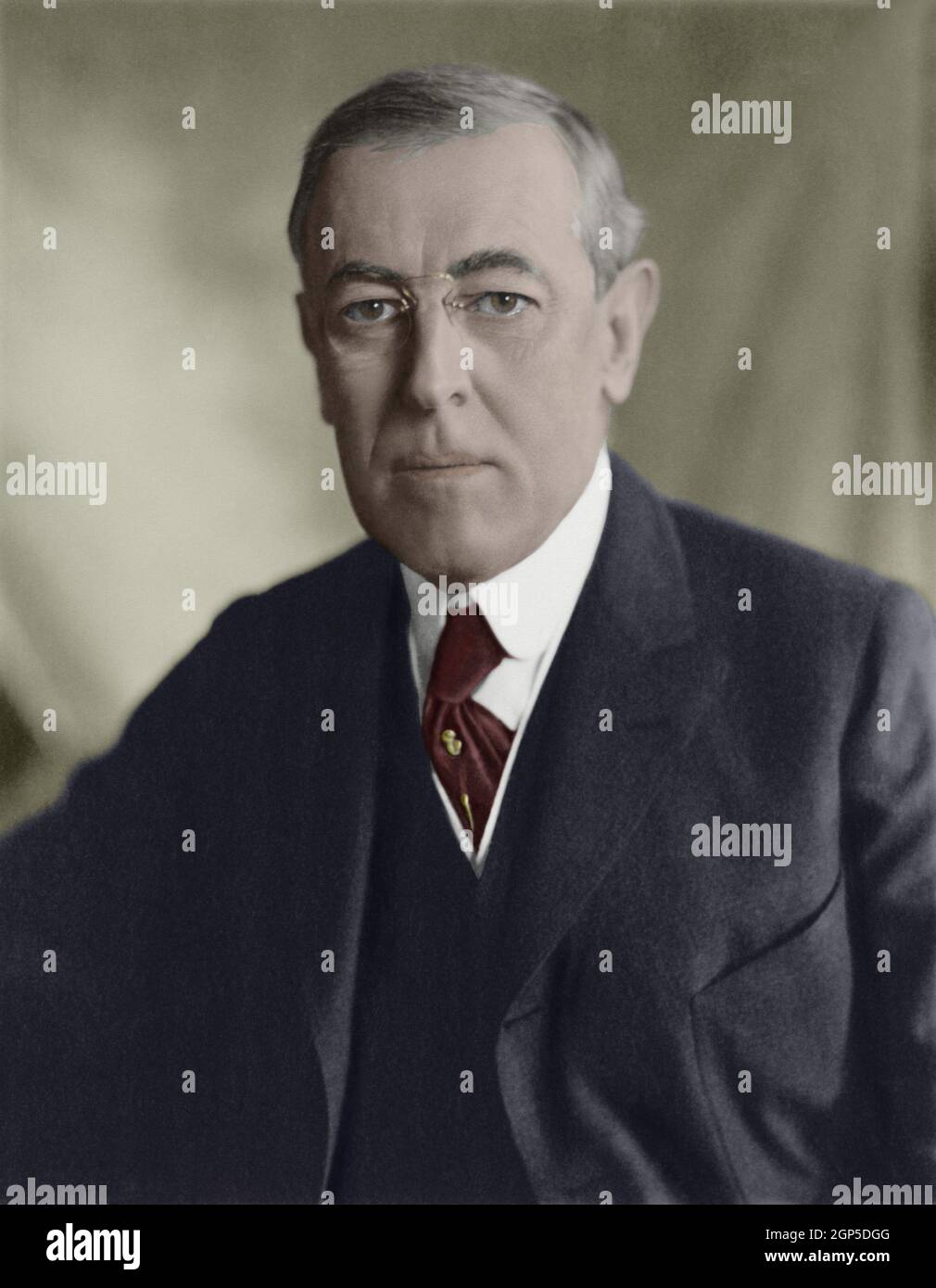 Woodrow Wilson, 28th President of the United States serving from 1913 ...